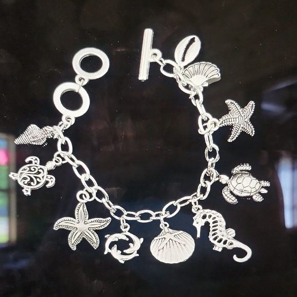 Fashion Jewelry | Jewelry | Ocean Beach Turtle Sea Shell Style Charm ...